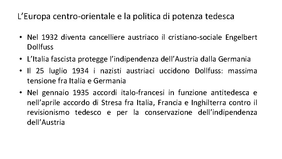 LEuropa centroorientale e la politica di potenza tedesca