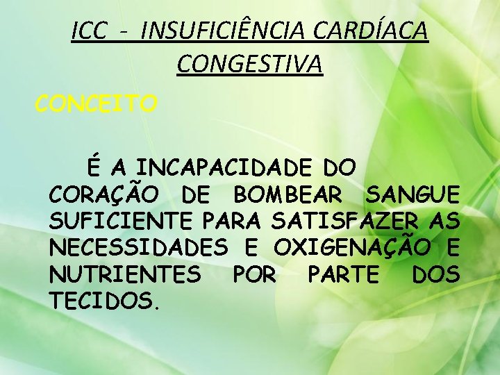 CARDIOVASCULAR ASSISTNCIA DE ENFERMAGEM AO PACIENTE CARDIOLGICO PROF