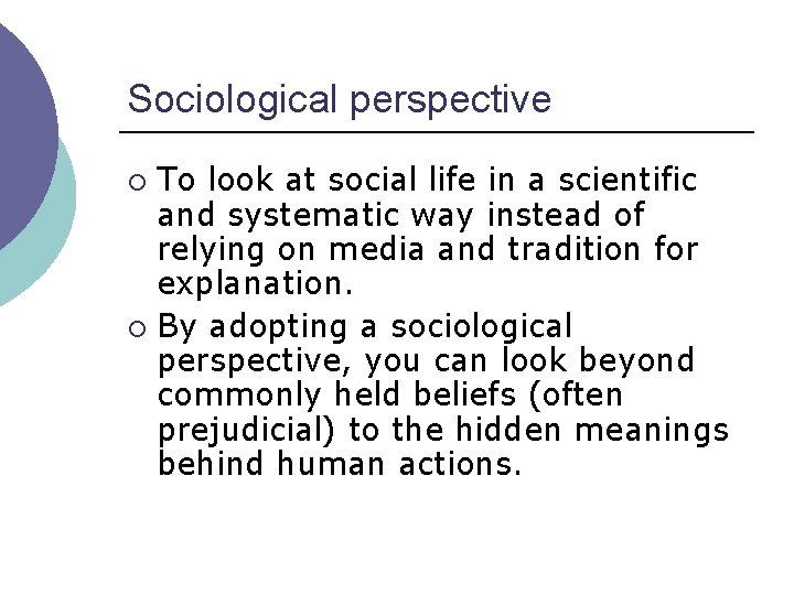 Origins of Sociology By Abbey Cameron social sciences