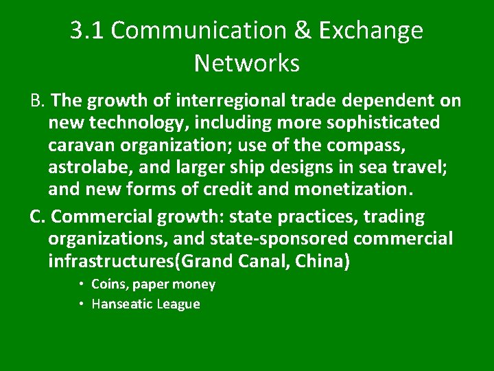 Unit 3 PostClassical Age 600 C E 1450