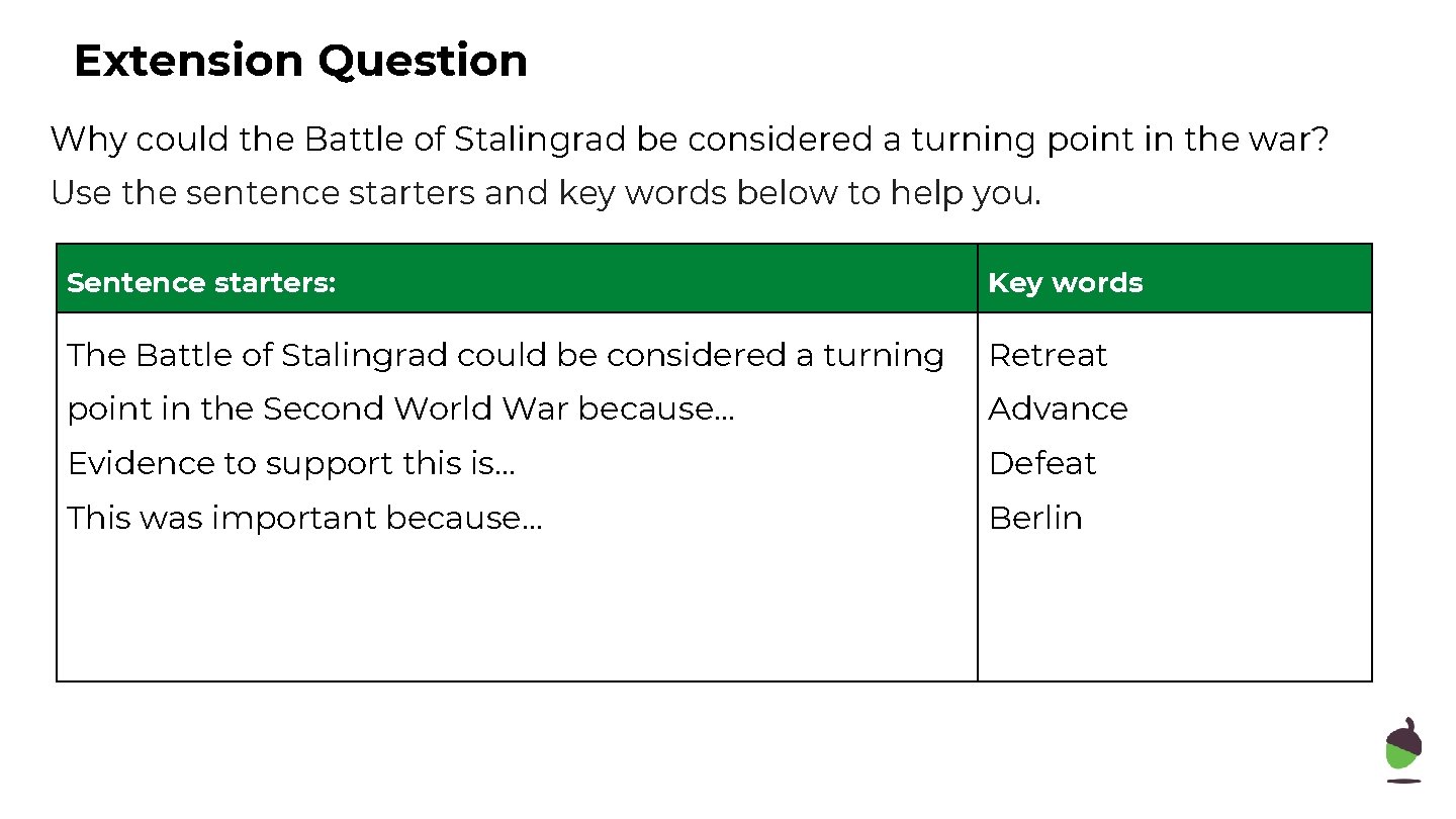 KS 3 History Lesson 5 of 6 Stalingrad
