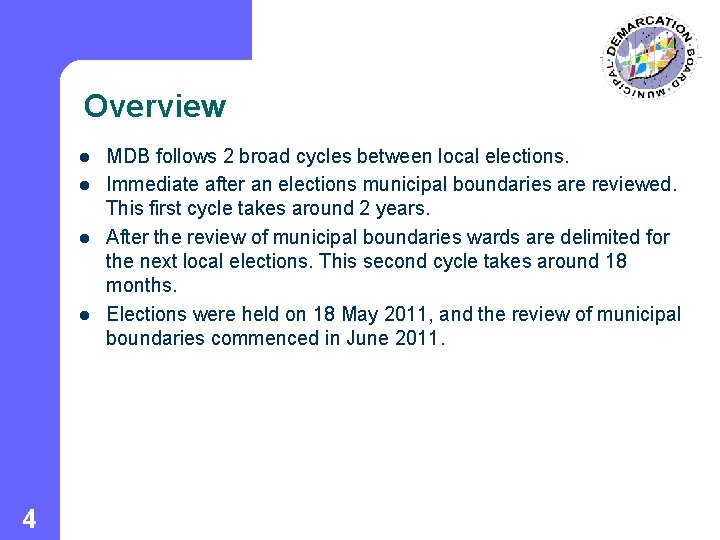 Municipal Demarcation Board Redetermination of municipal boundaries ...