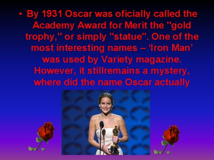 Oscar statuettes Author Judyta Werno Witold Pilecki Primary