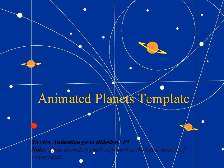 Animated Planets Template To view Animation go to
