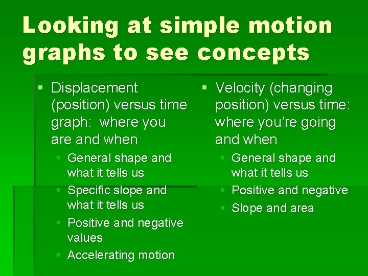 Basics About Motion Weve Gotta Keep Movin Lets