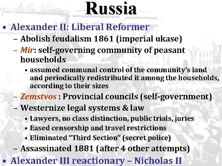 Russian Revolution Russia Pre World War I Russian