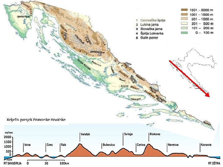 Reljef Hrvatske Turistika geografija Reljef Hrvatske vrste stijena
