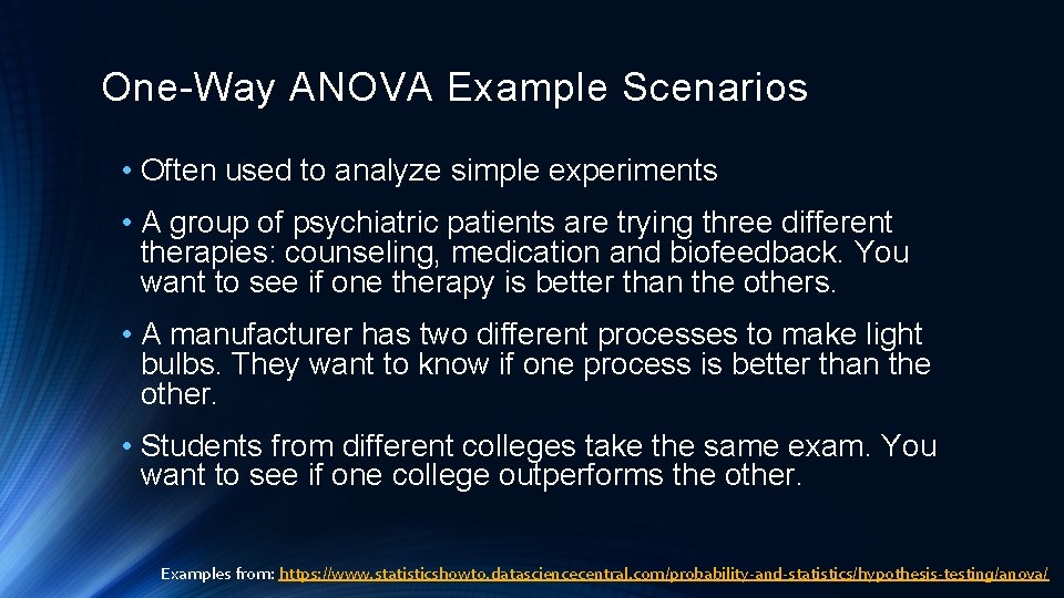 Statistics in R ANOVA BY KELSEY HUNTZBERRY MPH