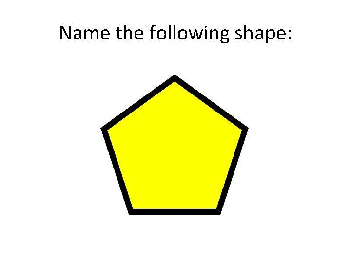 Name the following shape What is the measure