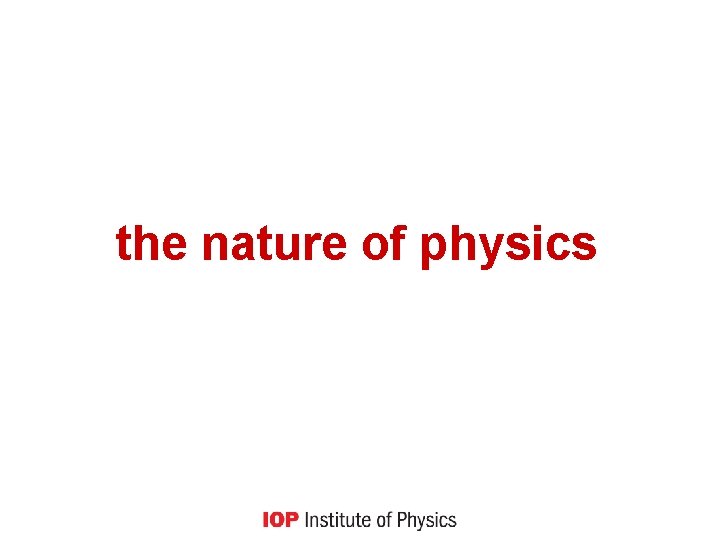 Teaching physics the big picture Learning outcomes describe