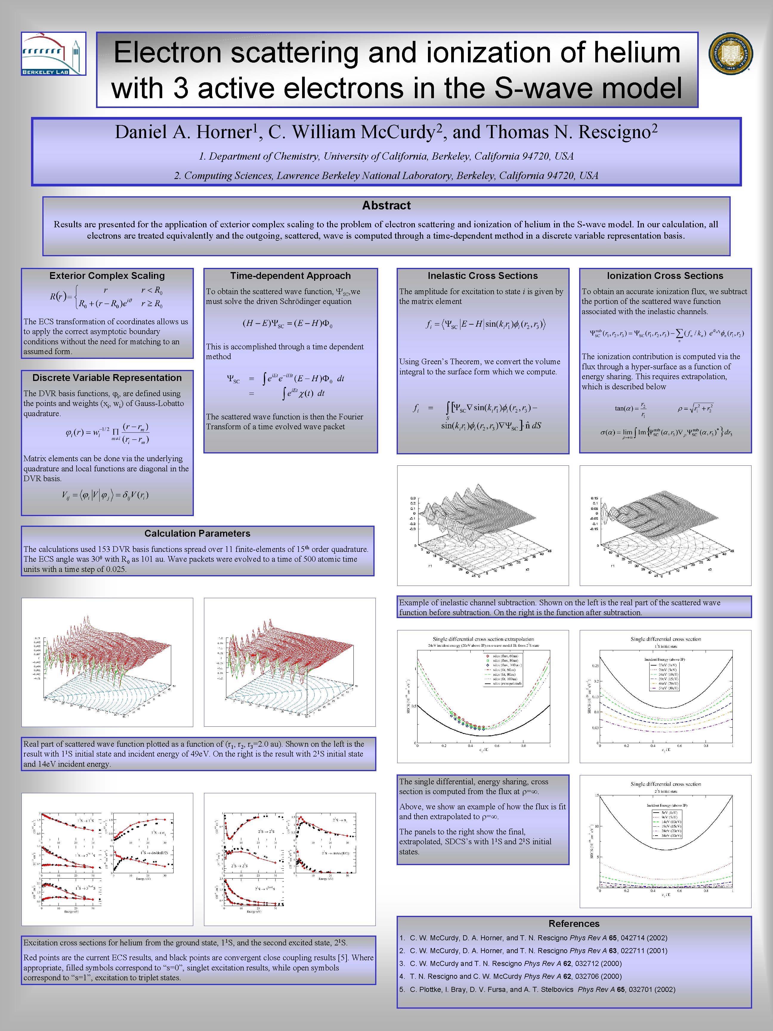 Electron scattering and ionization of helium with 3