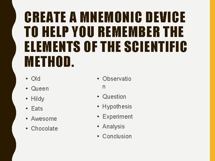 SCIENTIFIC METHOD AND METRIC SYSTEM REVIEW BY MRS
