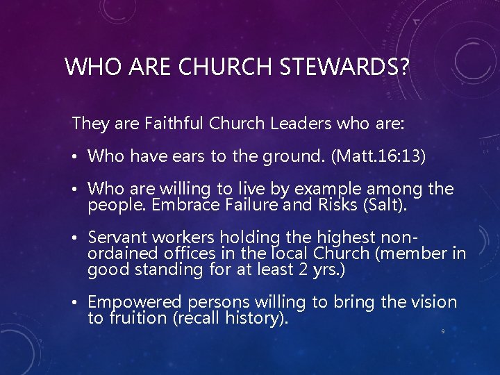 GREATER FAITH AME CHURCH DELTONA FLORIDA Steward Training