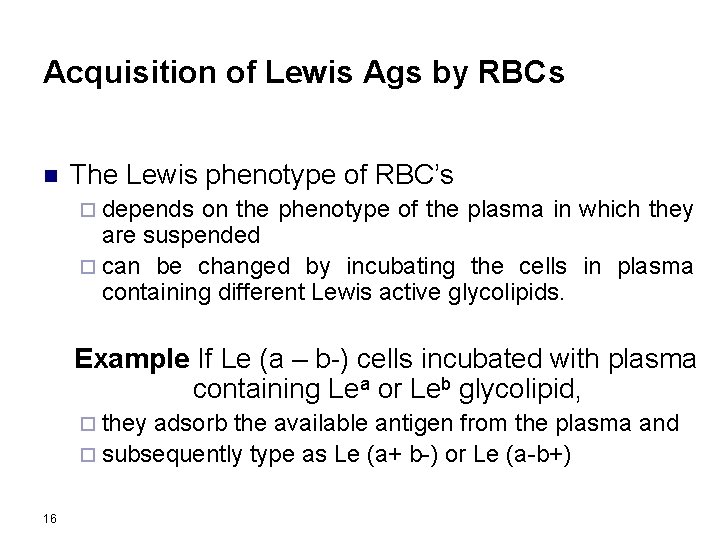 CHPTER FOUR Other Blood Group System CH Acknowledgements