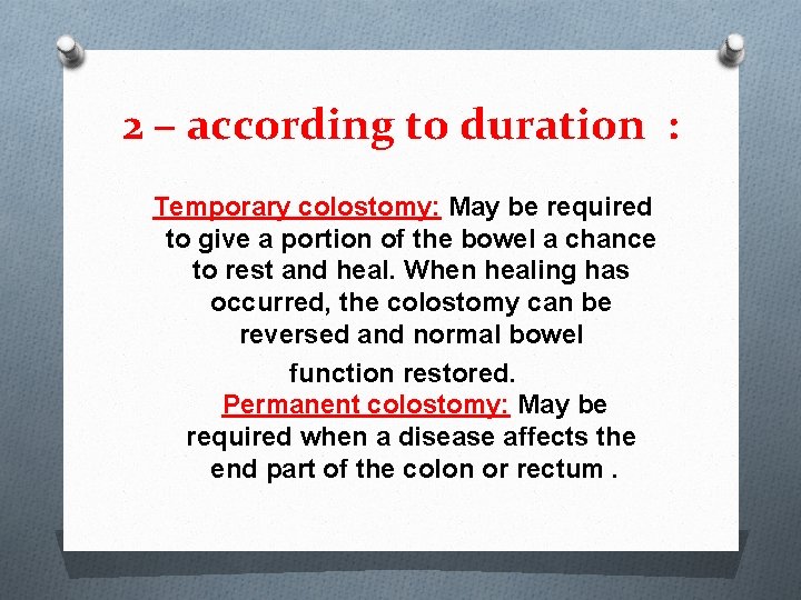 Colostomy Prepared by Baraah Yaseen Jafar Meshal Ehab