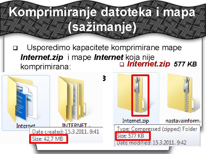 RAD S UREAJIMA ZA POHRANU PODATAKA 7 VJEBA