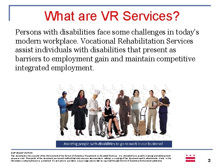 Vocational Rehabilitation Services Overview Sylvia BaileyCharles ...