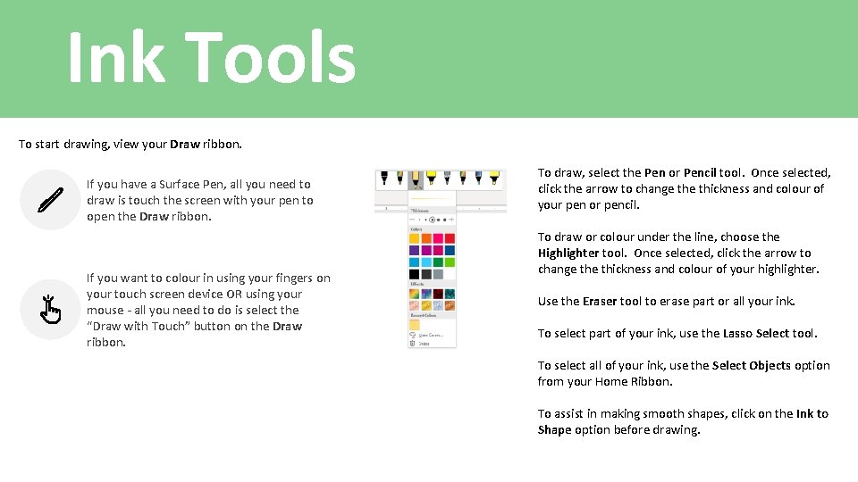 Learn to Draw with ink Ink Tools To