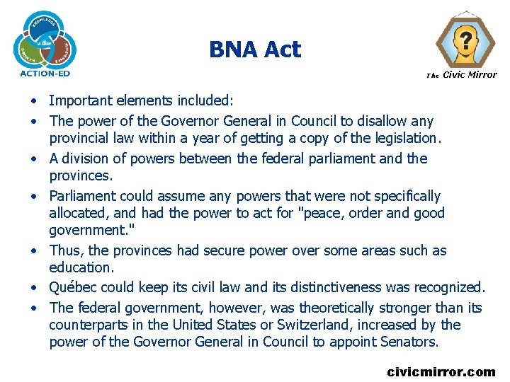 The Civic Mirror The Civic Mirror The National