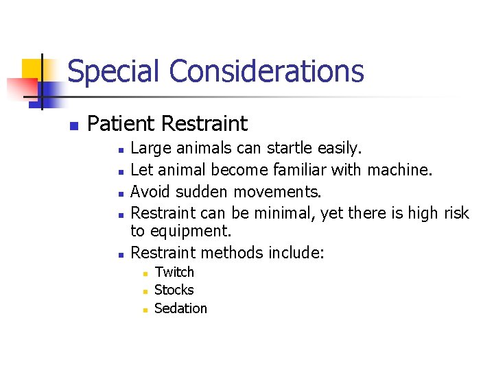 Large Animal Radiography Chapter 19 Radiology Introduction n