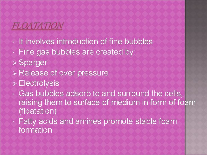 INTRODUCTION The various processes used for the actual