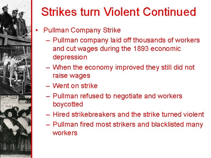 Rise of the Labor Movement Standard 4 Original