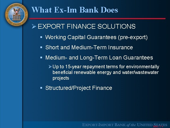 ExIm Bank in SubSaharan Africa 2006 AGOA Summit