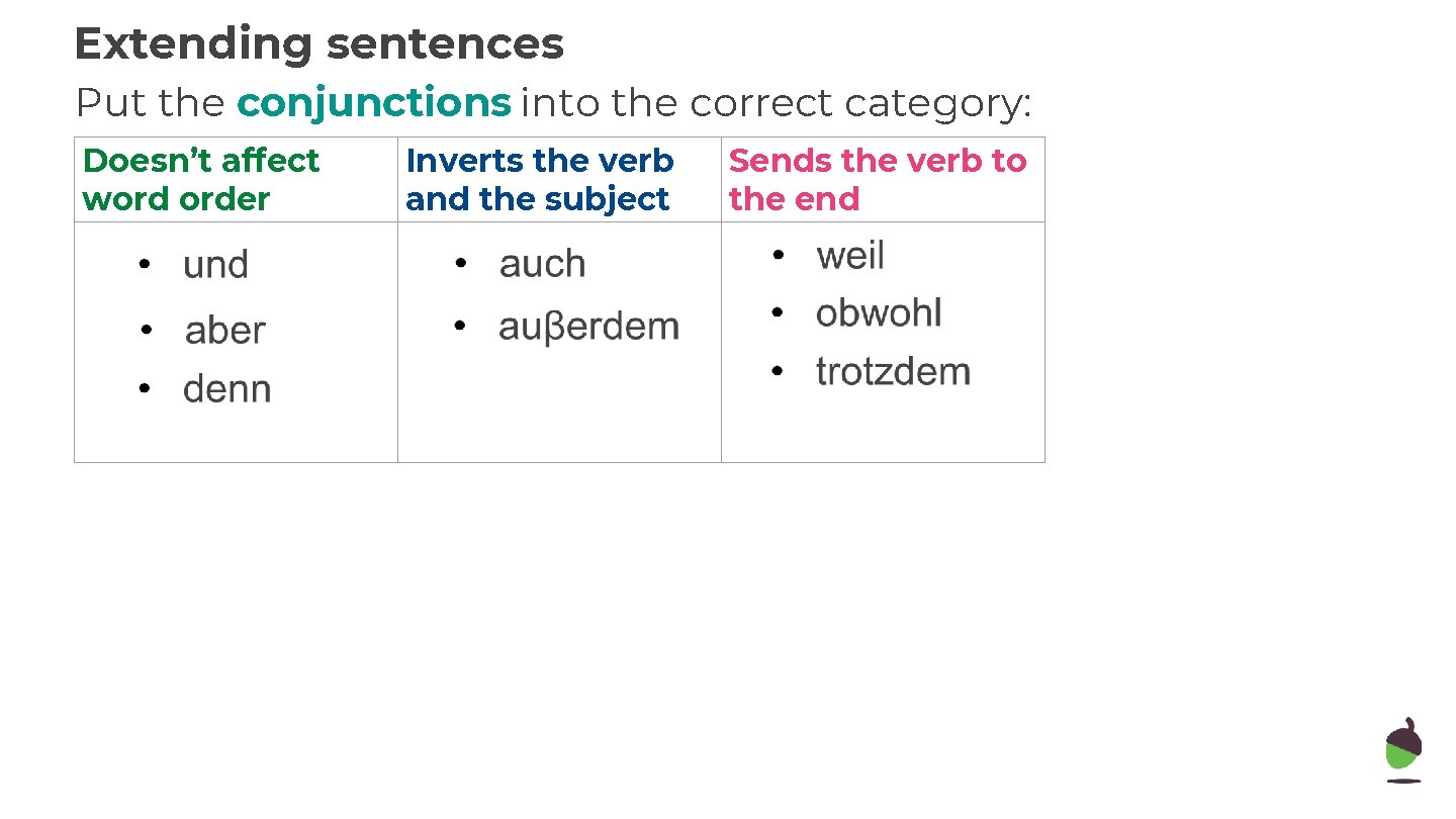 German Wiederholung and guided writing 12 Extending sentences
