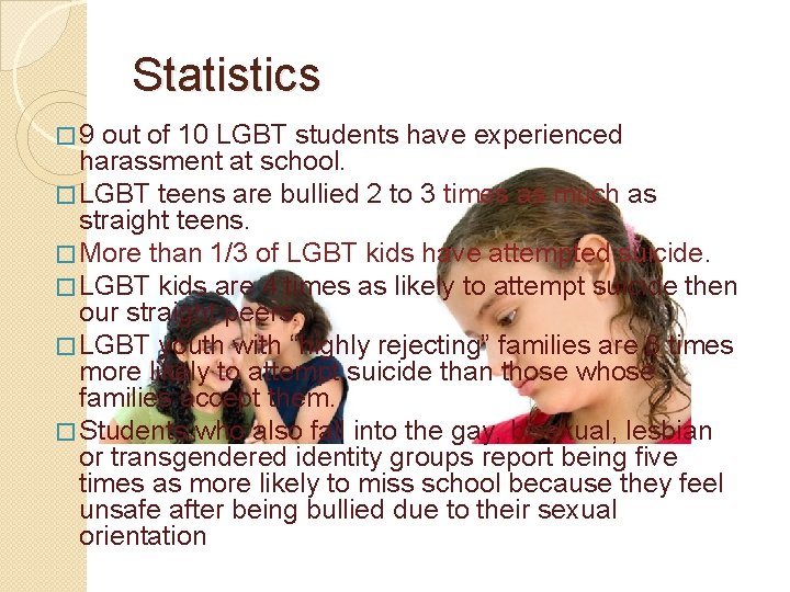 Developing safe learning environments for LBGTQ High School