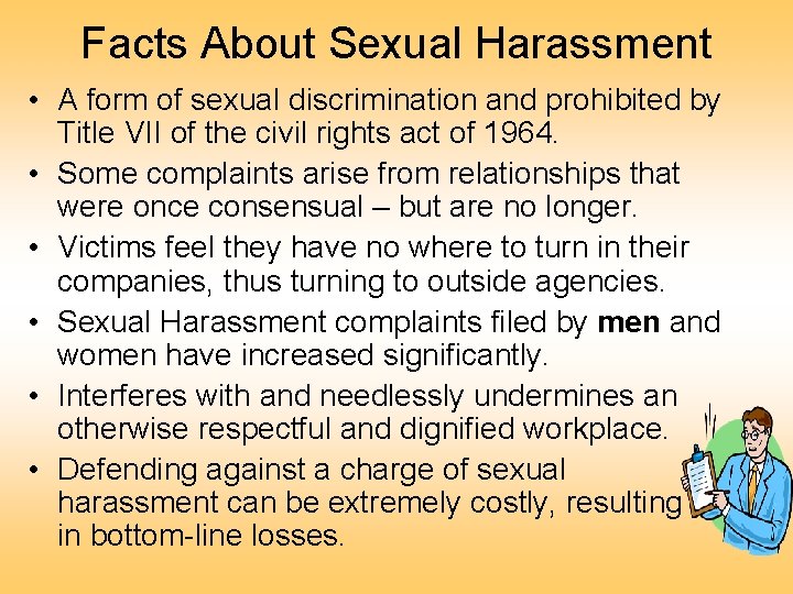 Sexual Harassment Prevention Facts About Sexual Harassment A