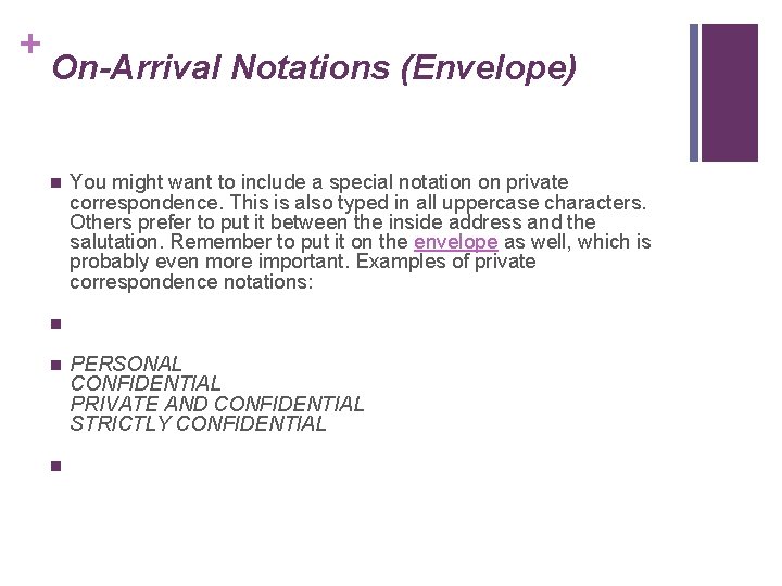 BUSINESS ENGLISH 1 Business Letters Elements Format Style