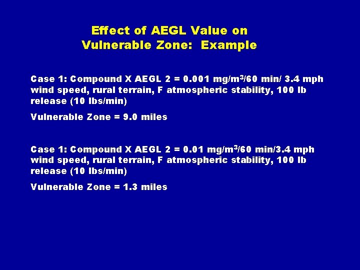 Characteristics of AEGLs HAZARD ASSESSMENT Threshold Levels DEATH