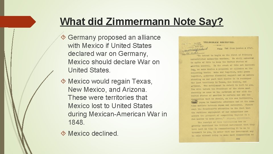 The Zimmermann TelegramNote Ms Albojawad 1 Who do