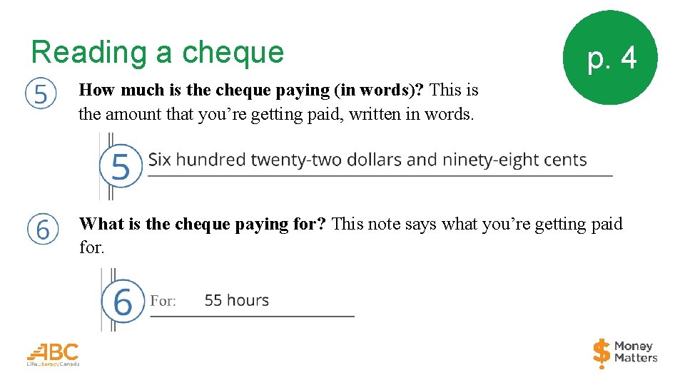Workbook 5 Understanding your paycheque Welcome to Money