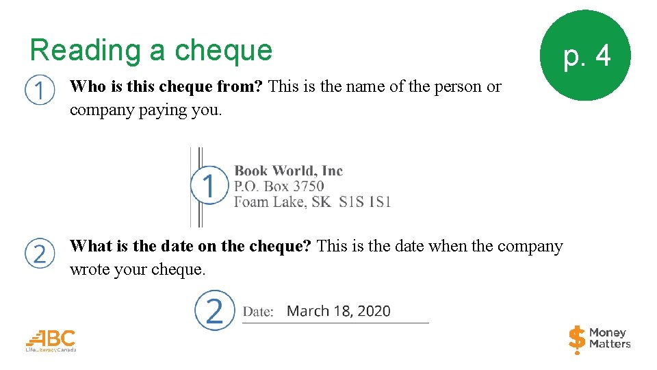 Workbook 5 Understanding your paycheque Welcome to Money