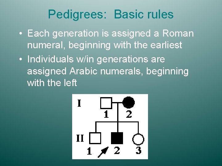 Goals of Pedigree Analysis 1 Determine the mode