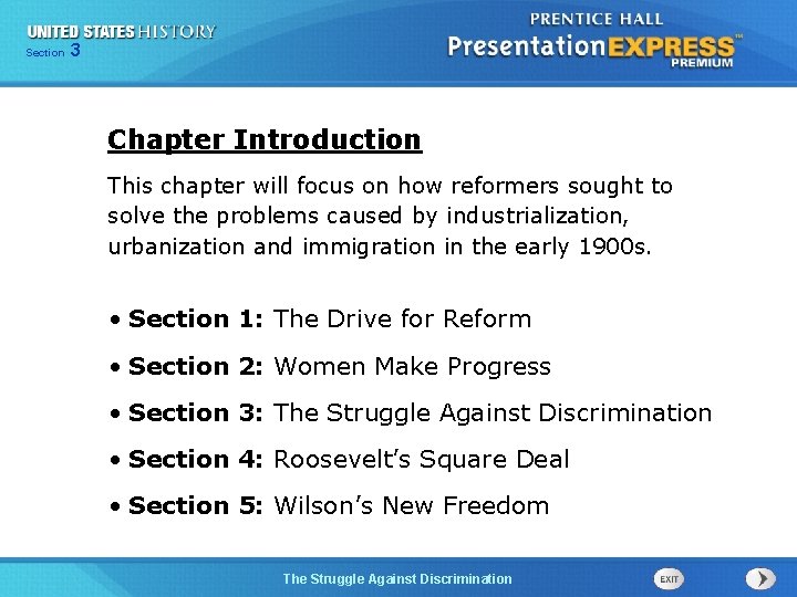 Section 3 Chapter Introduction This chapter will focus