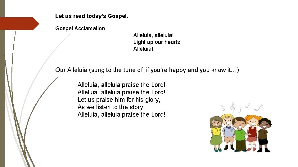 St Albans Catholic Church Finchley Childrens Liturgy Content