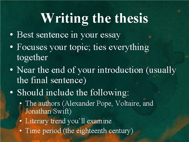 Writing a Literary Analysis First a definition A