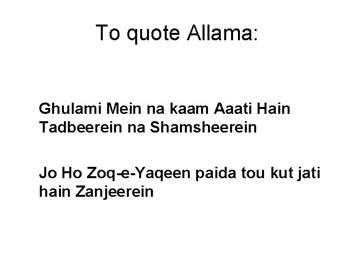 Role of Leadership Allama Iqbal QA Muhammad Ali