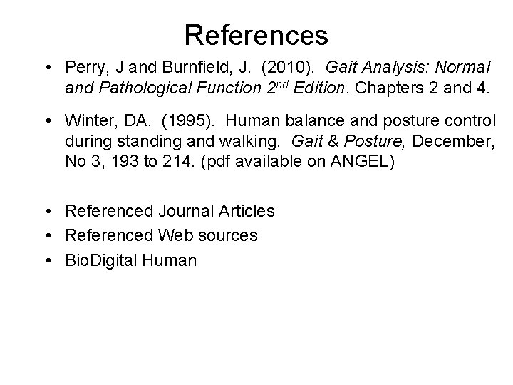 Module 4 Normal Gait 2 A Kinematics of