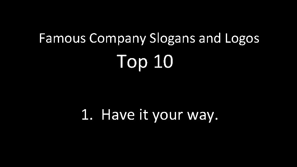 Famous Company Slogans and Logos Top 10 1