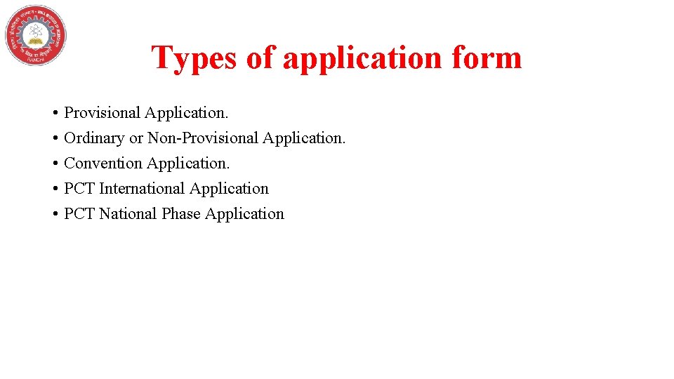 An overview on patent application form PART1 PHARMACEUTICAL