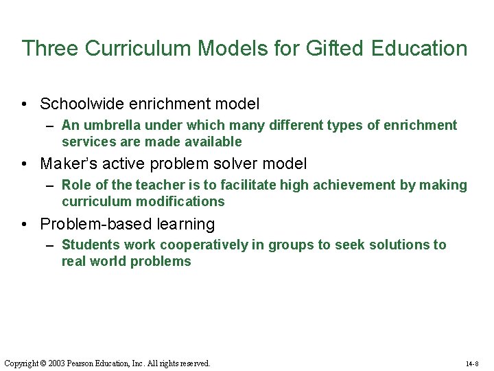 Defining Giftedness and Talent Federal Definition Compared to