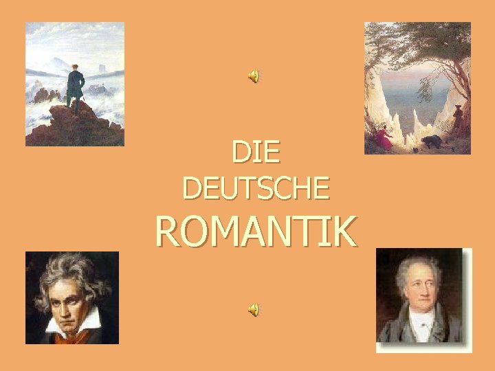 DIE DEUTSCHE ROMANTIK Mann und Frau vor dem