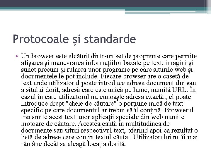 BROWSERUL WEB De Rednic Paul DEFINITIE Un browser