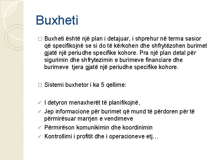Lenda Buxhetimi Departamenti Kontabilitet dhe Financa Dr Sc