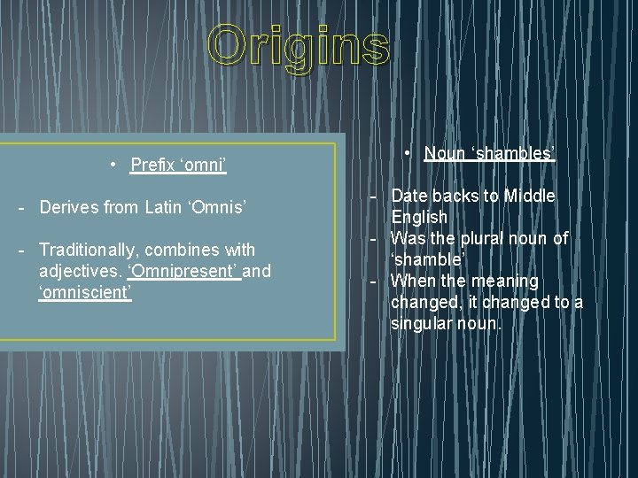 Ainsworths Buzzwords Presentation Omnishambles Meanings Definition ...