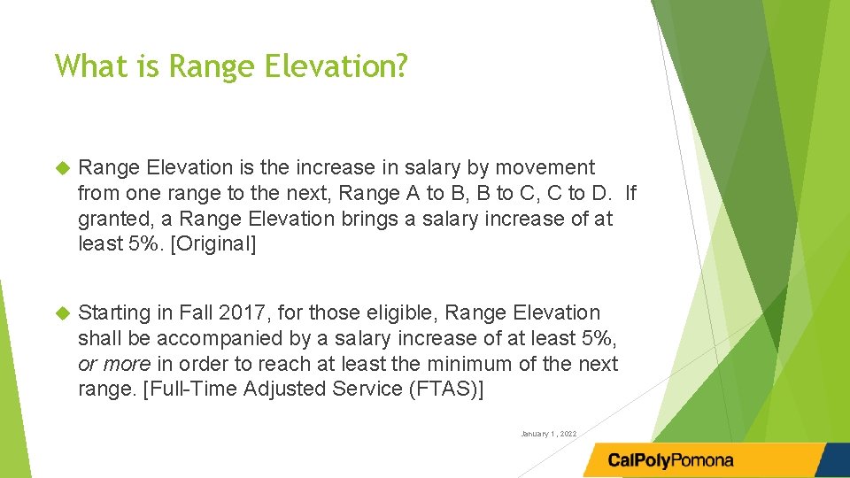Range Elevation Workshop Office of Faculty Affairs Background