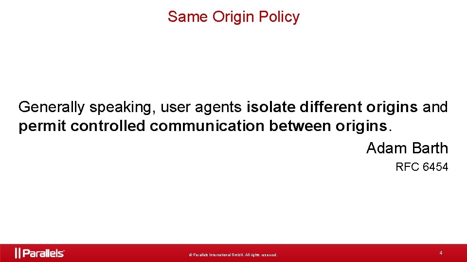 Web Security Part 2 Parallels International Gmb H
